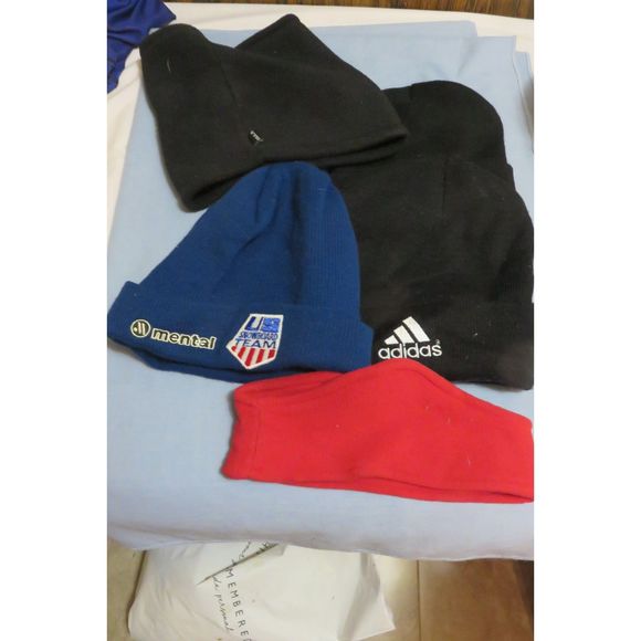 adidas | Accessories | Lot Of 3 Beanie Caps Plus Bula Neck Face Cover ...